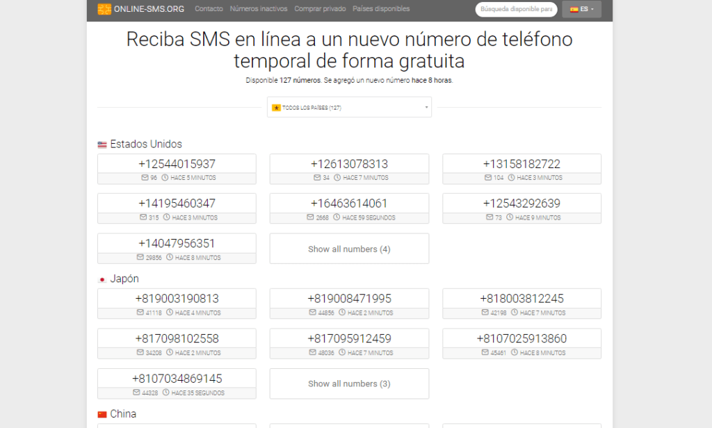 Guía para recibir SMS sin número de teléfono